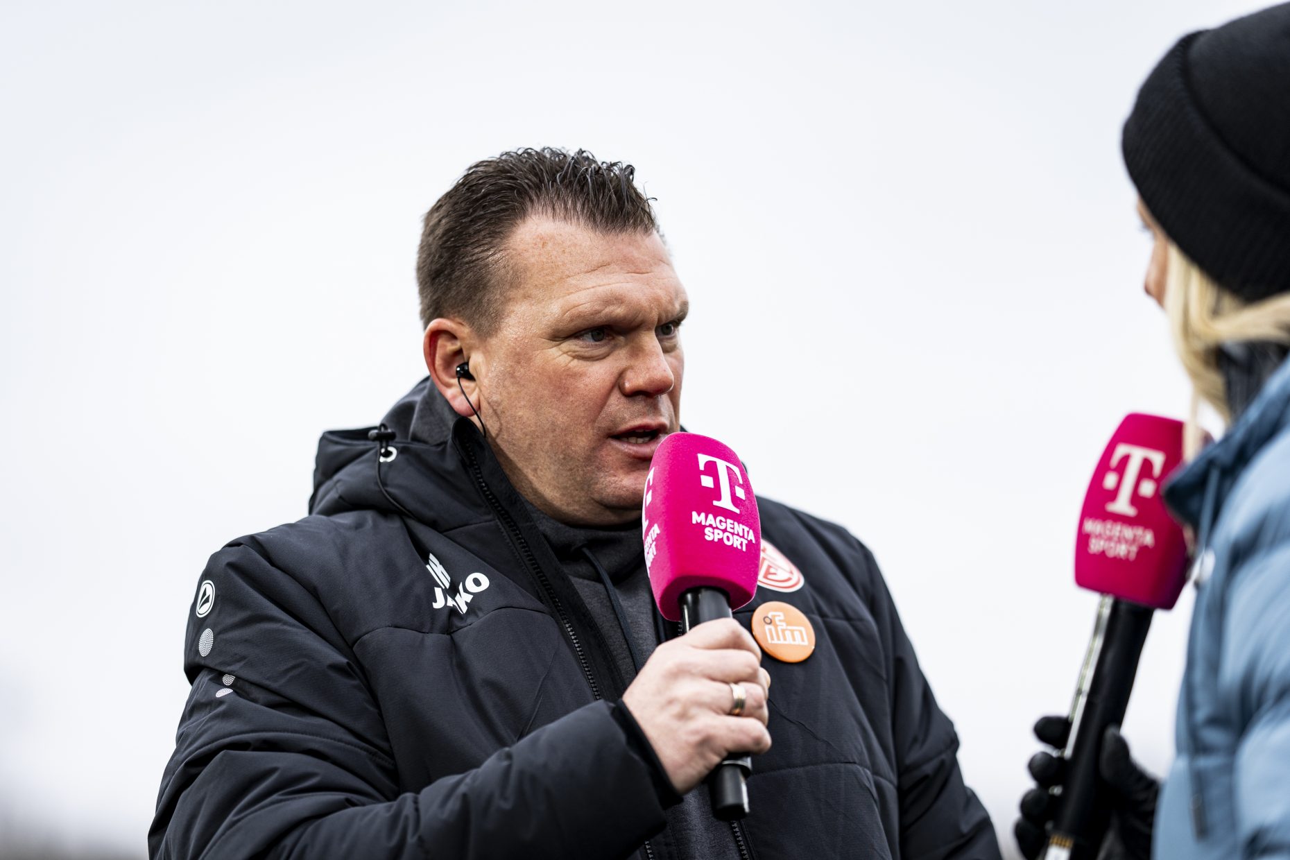 Uwe Koschinat vor dem Spiel gegen die Löwen